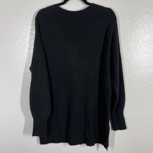 Halogen | Sweaters | Halogen Knit Sweater Xl Black Ribbed | Poshmark